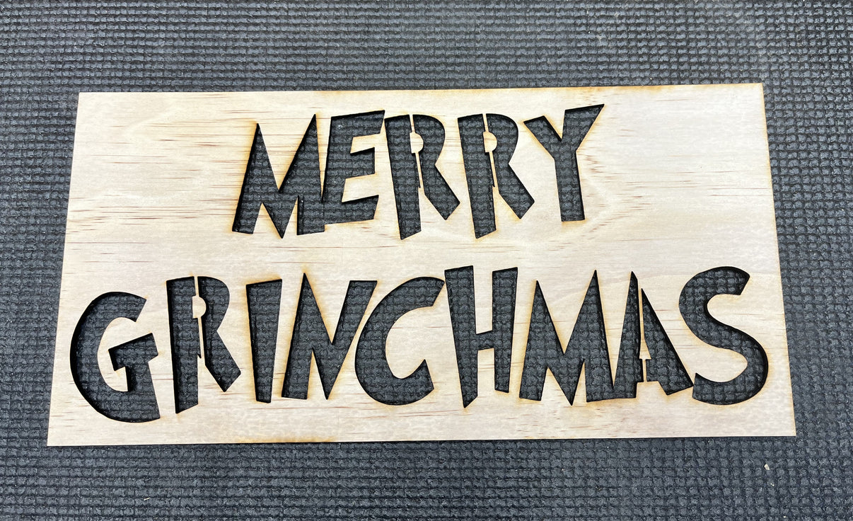 Merry Grinchmas Layout Stencil – Make a Wood Sign