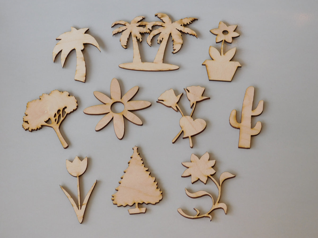 Flowers & Trees Layout Template Set – Make a Wood Sign