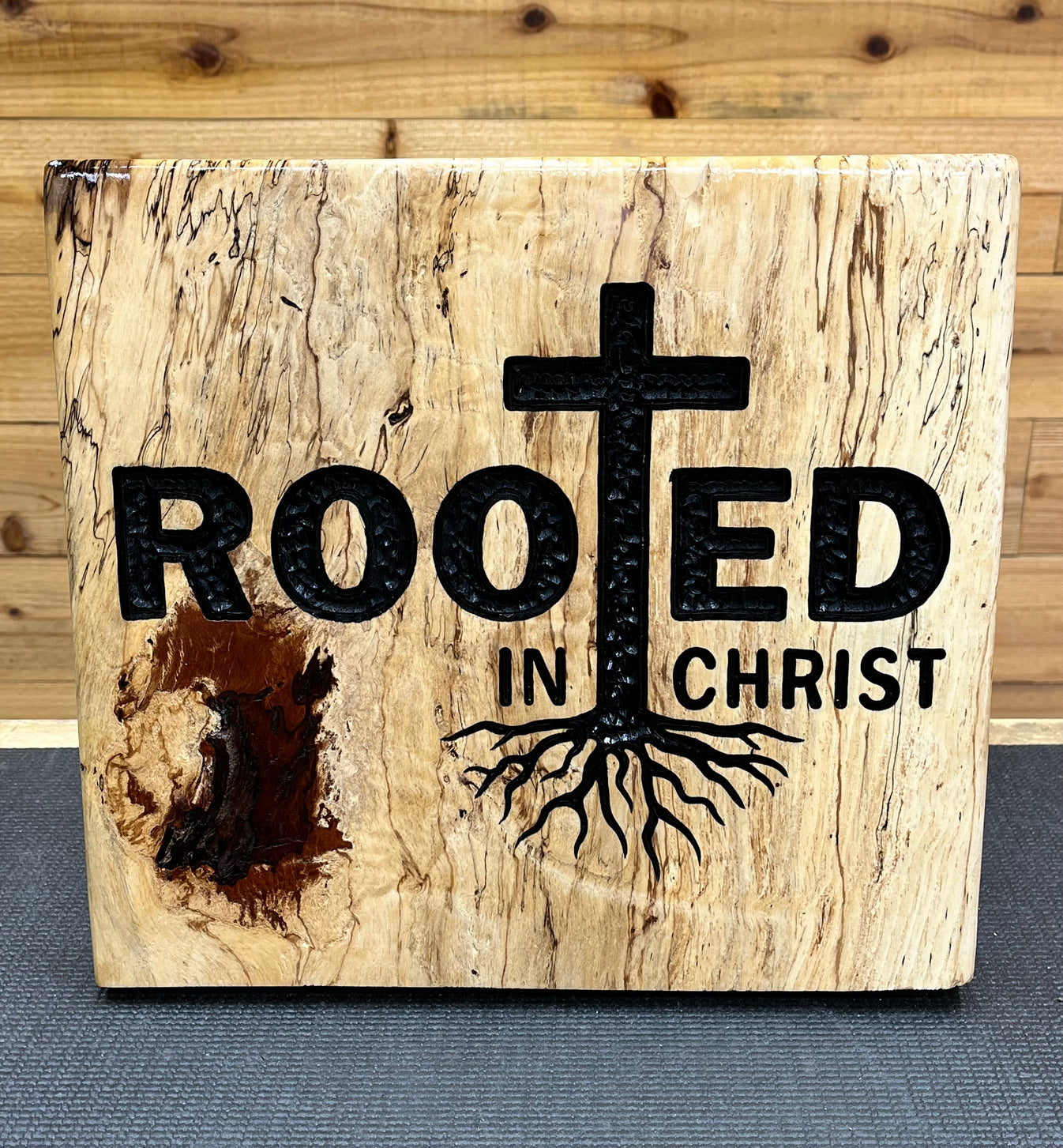 Rooted in Christ Layout Stencil – Make a Wood Sign